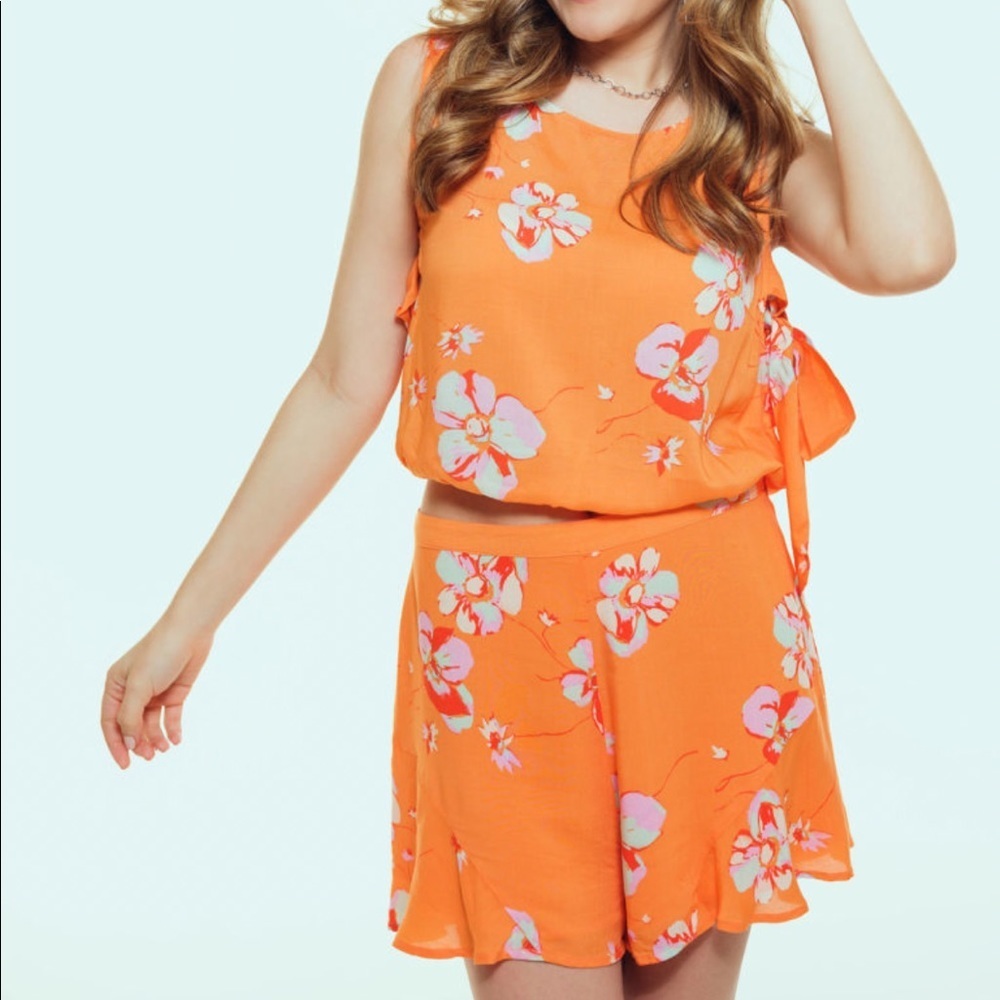 Free People Floral Matching Set - Gem